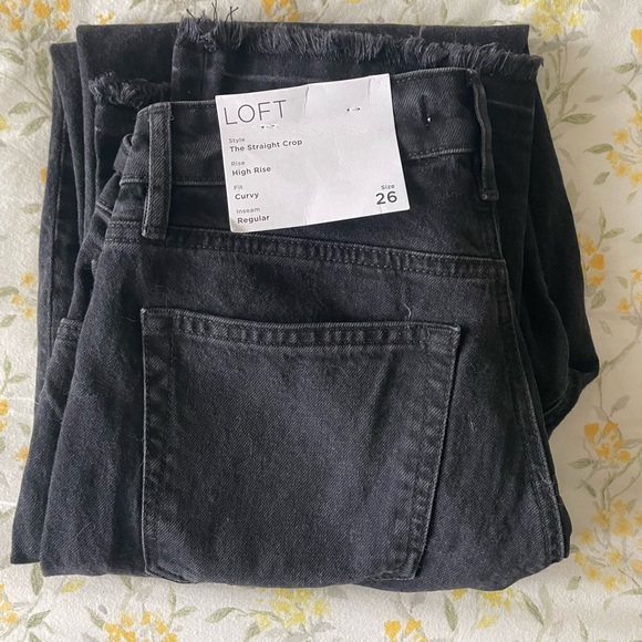 LOFT | Jeans | Loft Curvy High Rise Straight Leg Or Straight Crop Jeans ...
